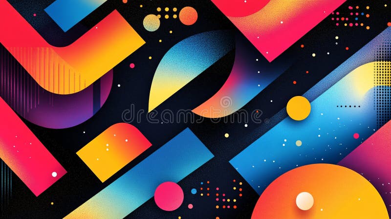 On a Dark Background, Vibrant Geometric Patterns Emerge in Bright ...