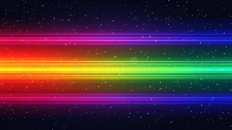 Dark Background with Vivid Abstract Pattern with Colorful Stripes that ...