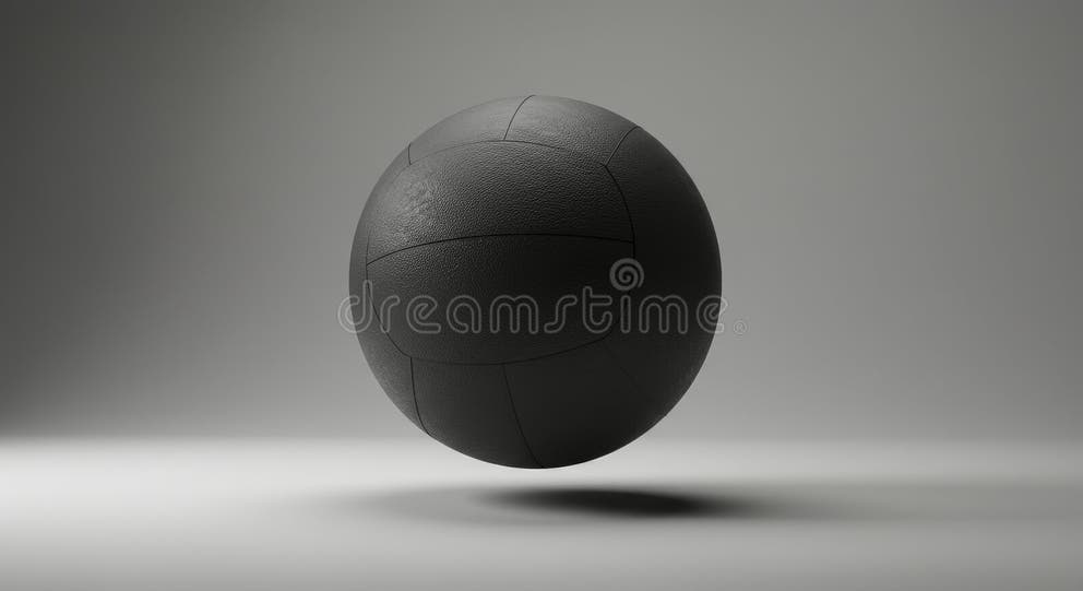 Dark Ball Floating in Studio Light Creates Dramatic Minimalist Effect ...