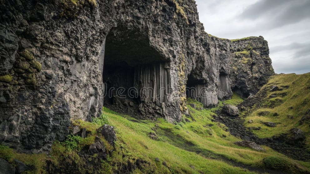 Basalt Caves Stock Illustrations – 22 Basalt Caves Stock Illustrations ...