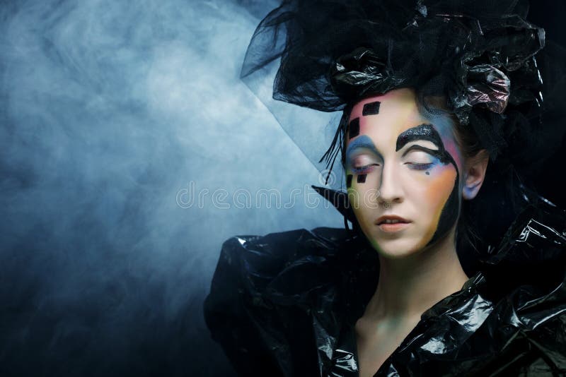 Dark Beautiful Gothic Princess. Stock Photo - Image of model, naughty ...