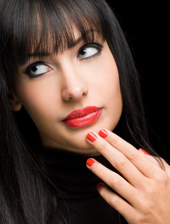 Dark beauty. stock photo. Image of cool, gorgeous, elegant - 29082084