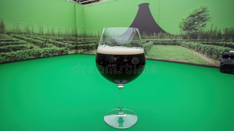 Dark Beer Tasting, Green Screen Studio, Garden Backdrop Stock Photo ...