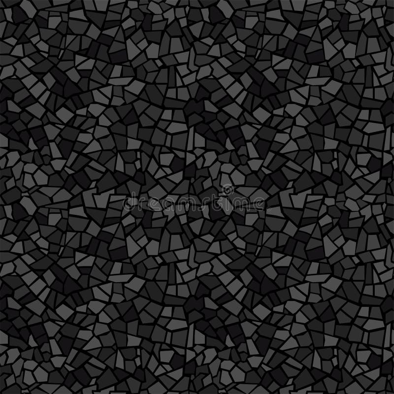 Dark Black Abstract Mosaic Seamless Pattern. Vector Background. Endless ... Dark Black Abstract Mosaic Seamless Pattern. Vector Background. Endless ...