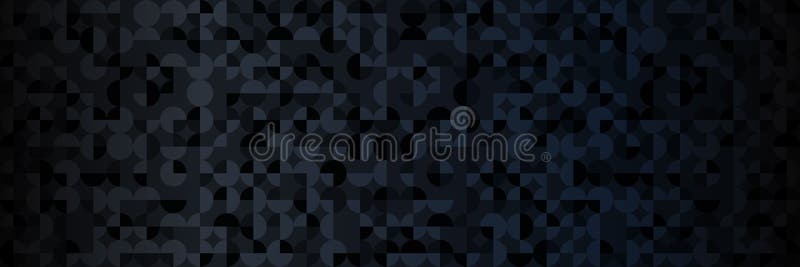 Dark Black Background Abstract Geometric Pattern. Dark Mode Concept ...