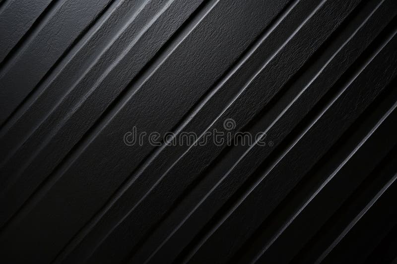 A Dark Black Background with Embossed, Slightly Raised Stripes in a ...