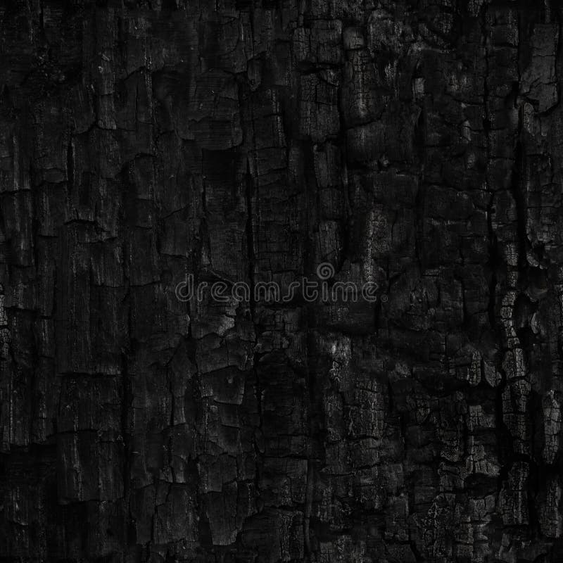 Dark Black Background of Rough Burnt Wood, Soot, and Ash. Stock Photo ...
