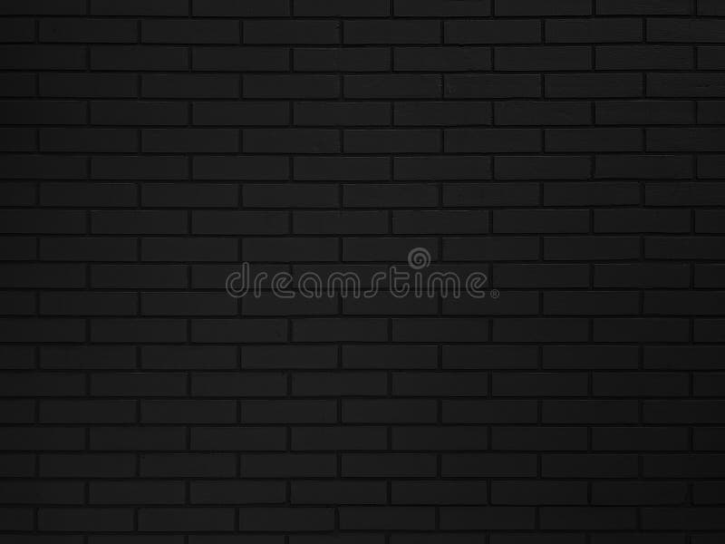 Dark Black Brick Wall Texture Stock Image - Image of background ...