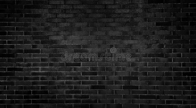 Dark Black Brick Wall Texture Used As Background Brick Wall Texture
