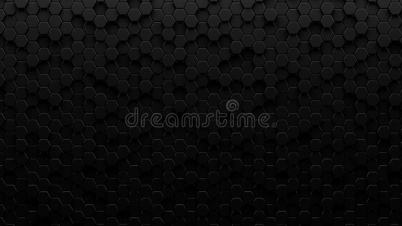 Dark Hexagonal Textured Honeycomb Background Close-up. Black Broun ...