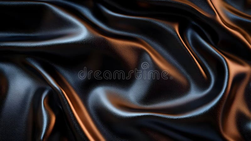Dark Black Leather Texture Background - Abstract Illustration Stock ...