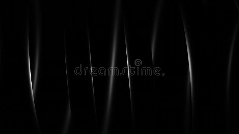 Dark Black Line Flowing Smoothly Across the Screen Creating a Striking ...