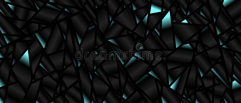Dark Black Mosaic Background. Abstract Black Background with Glow ...