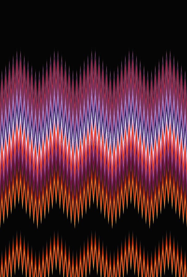 Dark Black Night Chevron Zigzag. Art Trends Stock Illustration ...