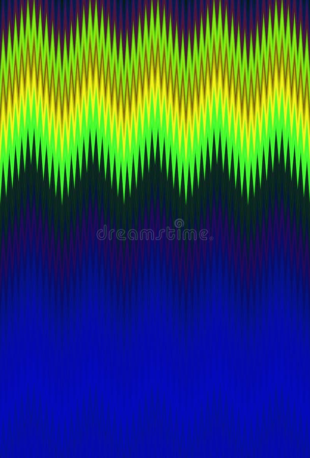 Dark Black Night Chevron Zigzag. Decorative Stock Illustration ...