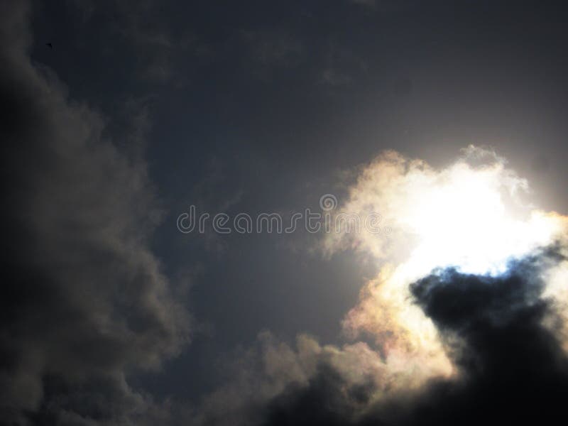 Dark Black Sky. Black Clouds with Sky Background Stock Photo - Image of ...