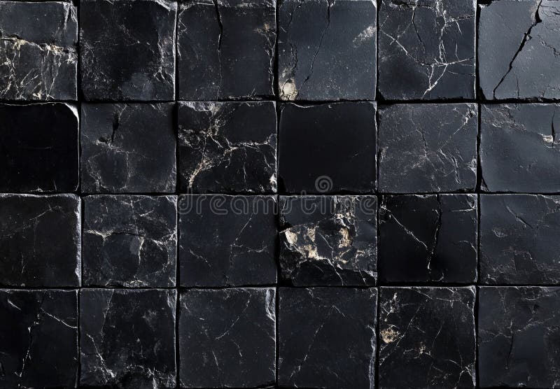 Dark Black Stone Tile Texture Seamless Pattern High Quality Image Stock ...