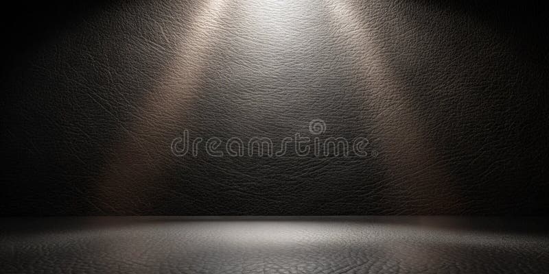 Dark Black Studio Background with Light from Above Stock Illustration ...