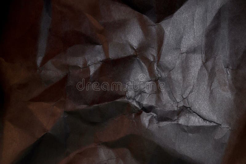 Dark Black Texture Crumpled Paper Embossed Background, Texture of ...