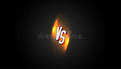Dark Black Versus Vs Poster with Shiny Light Effect Stock Vector ...