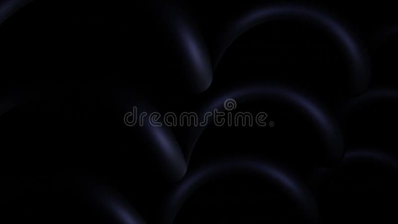 Dark Black Wavy Line Flowing Smoothly Across the Screen Creating a ...