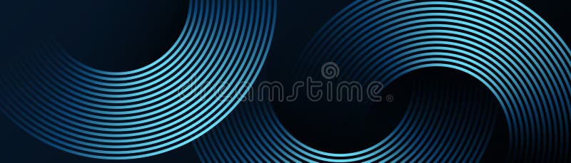 Dark Blue Abstract Background with Glowing Geometric Lines. Modern ...