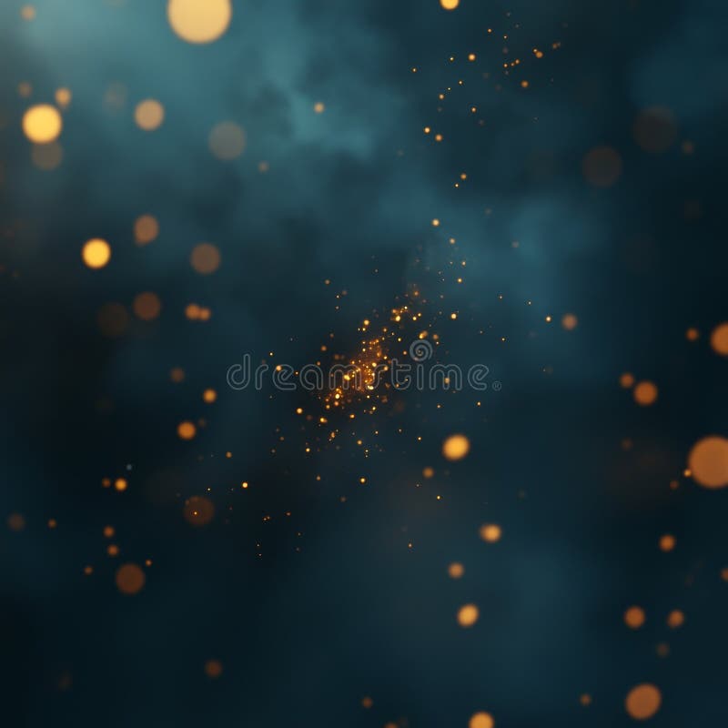 Dark Blue Abstract Background, Glowing Particles and Clouds, Wallpaper ...