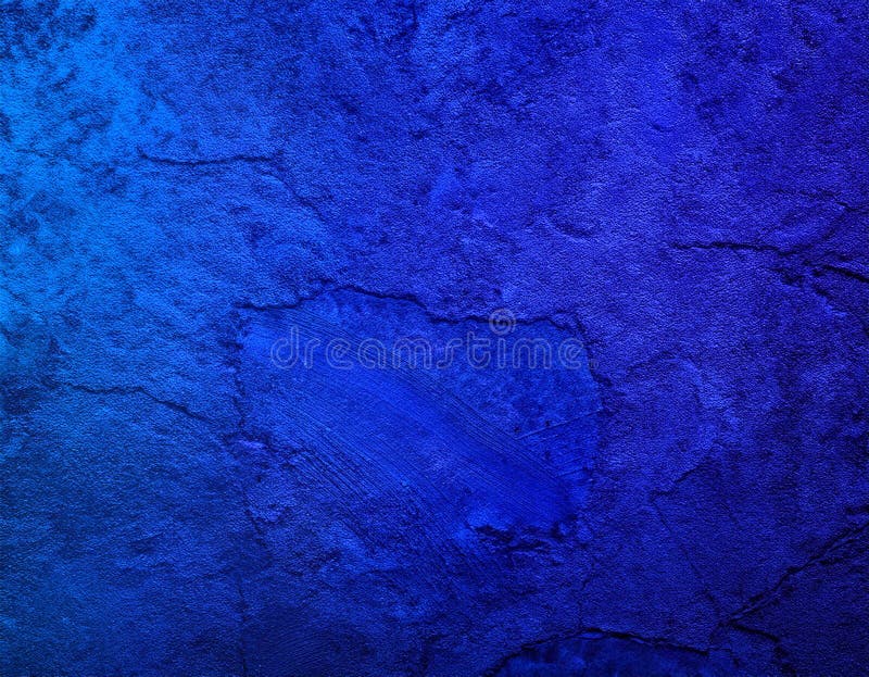 Dark Blue Abstract Background. Gradient. Old Painted Rough Wall Surface ...