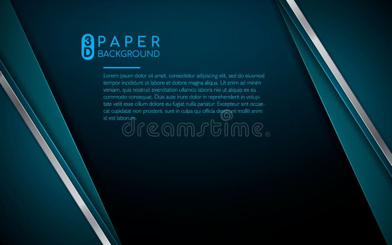 Dark Blue Abstract Background with Blue Overlap Layers. Realistic ...