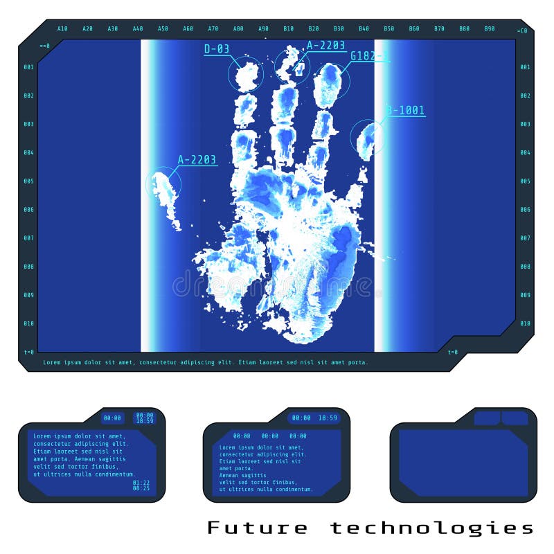 Dark Blue Abstract Digital Conceptual Technology Security Background ...