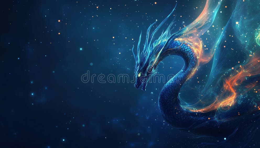 Dark Blue Abstract Flying Dragons: a Technological Exploration of ...