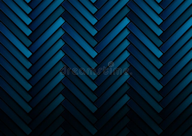 Dark Blue Abstract Geometric Striped Tiles Tech Background Stock Vector ...