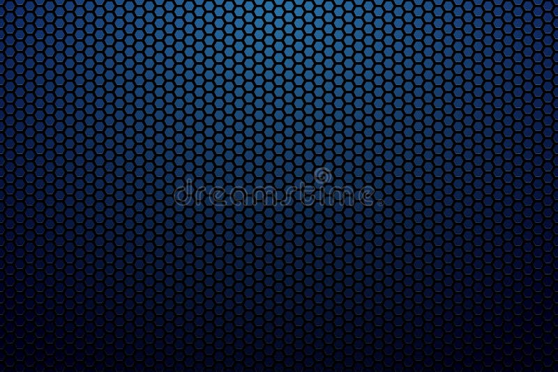 Dark Blue Abstract Tech Background with Hexagons Stock Vector ...
