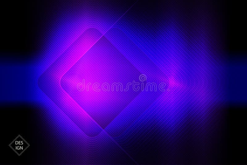 Dark Blue Abstract Textural Design with Light Square Frame Stock Vector ...
