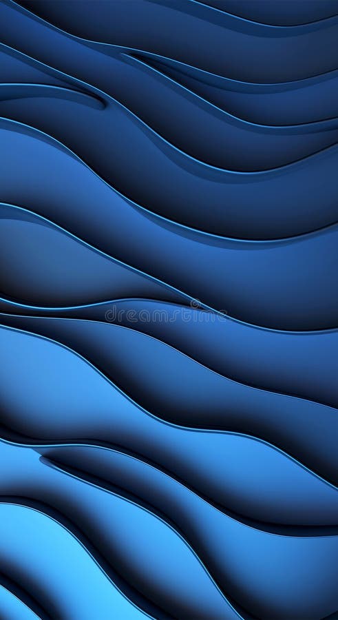 Dark Blue Abstract Wavy Wallpaper. Modern Background for Mobile Phone ...