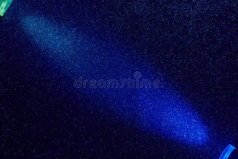 On a Dark Blue Background in Fine White Grain Oncoming Gradient Blue ...