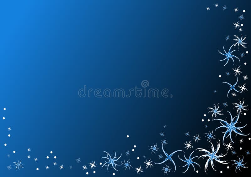 Dark Blue Background with Flakes Stock Illustration - Illustration of ...