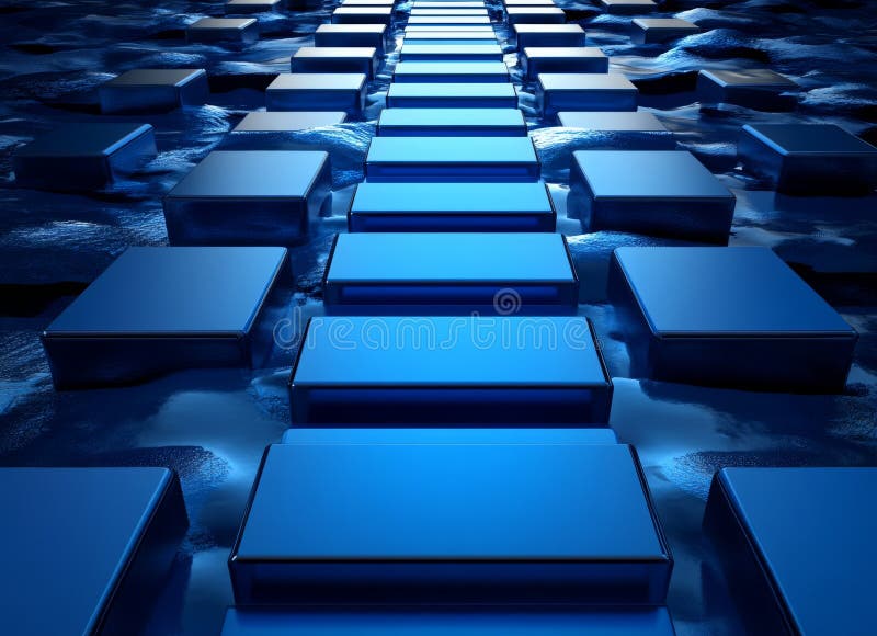 Blue Arrow Ascending Symbolizing Growth Progress Light Background Stock ...