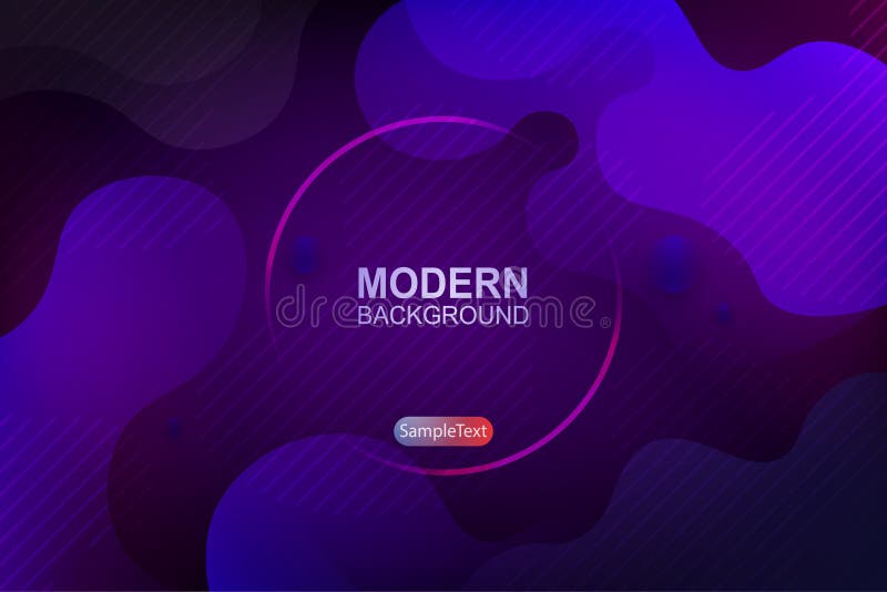 Dark Blue Background with a Gradient, Abstract Oval Shapes, Thin Light ...