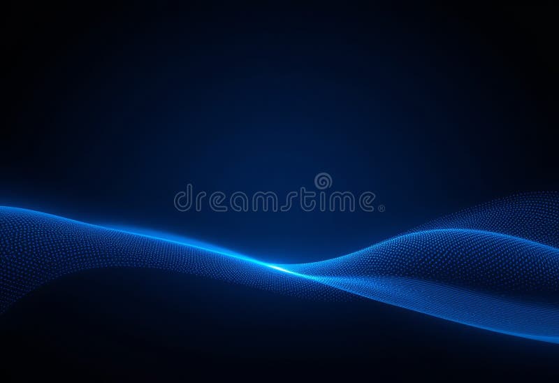 Dark Blue Background with Halftone Line Curved and Lighting Effect ...