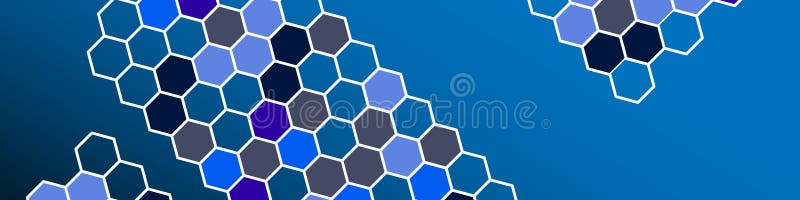 Dark Blue Background with Hexagon Pattern. Modern Dark Abstract ...