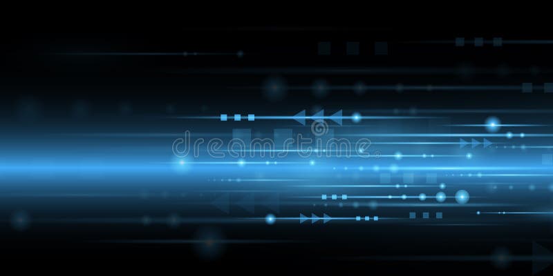 Dark Blue Background High-tech Digital Technology Concept Abstract ...
