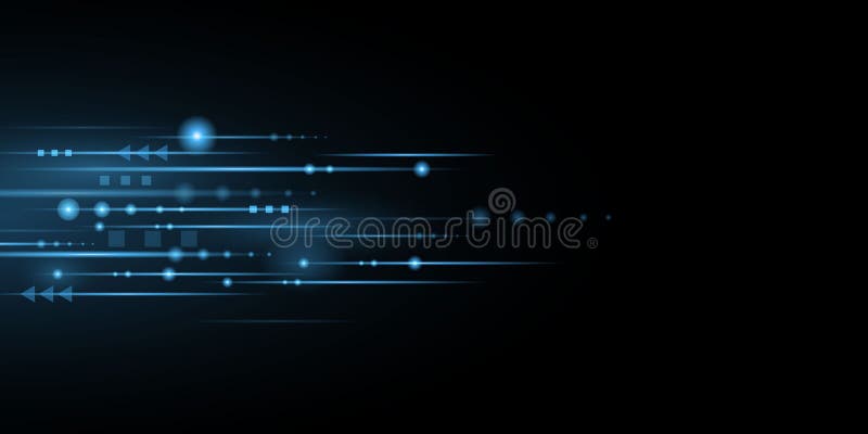 Dark Blue Background High-tech Digital Technology Concept Abstract ...