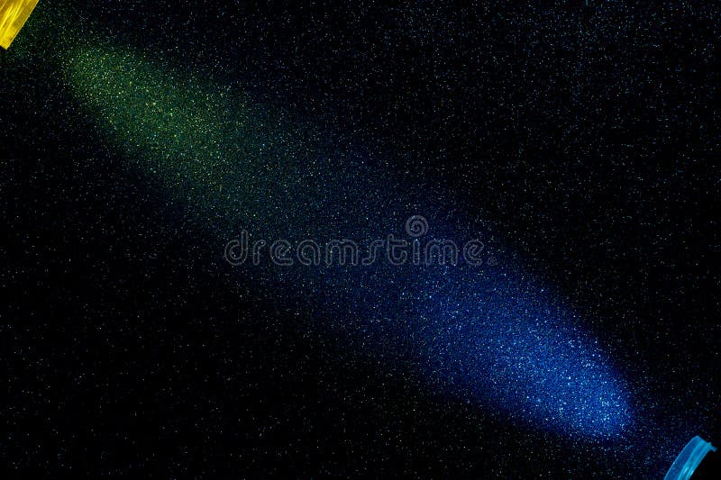 On a Dark Blue Background, Light Green and Light Blue Rays of Light ...