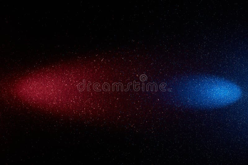 On a Dark Blue Background with Multi-colored Grain, Red and Blue ...