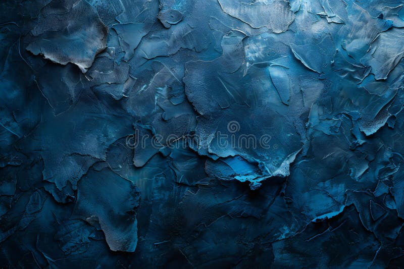 Dark Blue Background with Rough Texture, Deep Dark Color, Low Light ...