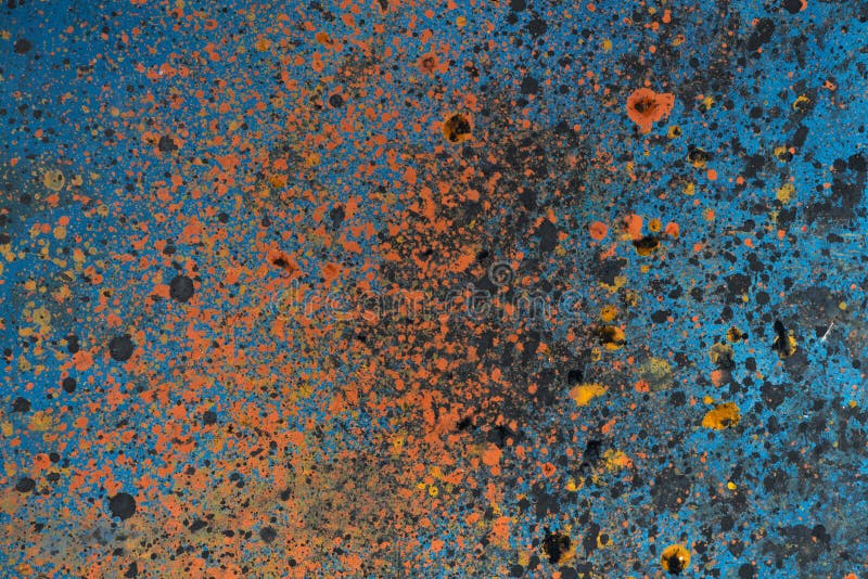 Dark Blue Background with Rust, Top View, Horizontal Stock Image ...