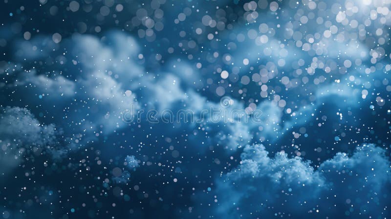 A Dark Blue Background with Snow Falling Down Stock Image - Image of ...