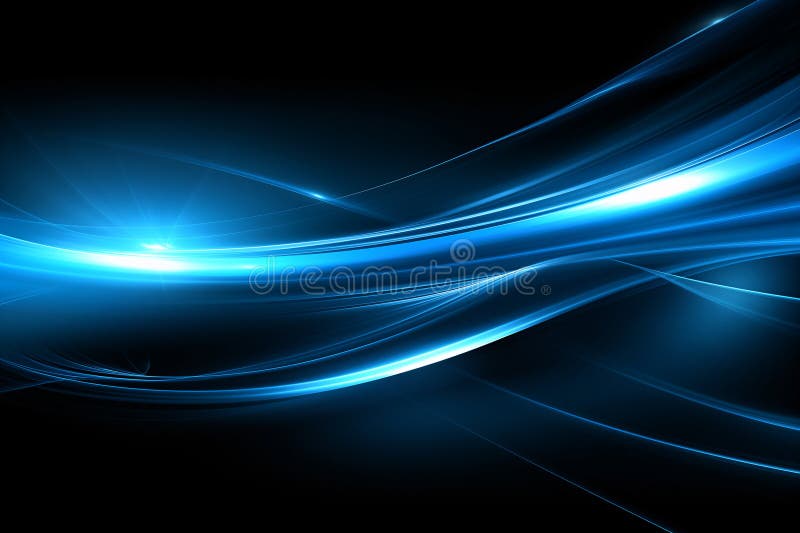 Dark Blue Background with Wavy Design Stock Illustration - Illustration ...