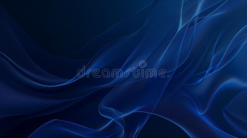 Dark Blue Background with Wavy Lines Stock Illustration - Illustration ...